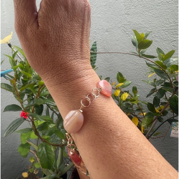 Jewelry | Crystal Glass Stone Brackets Redwood Brown | Poshmark